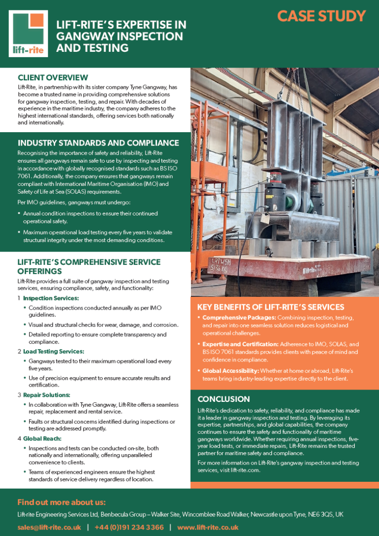 LIFT-RITE’S EXPERTISE IN GANGWAY INSPECTION AND TESTING - Lift-rite ...